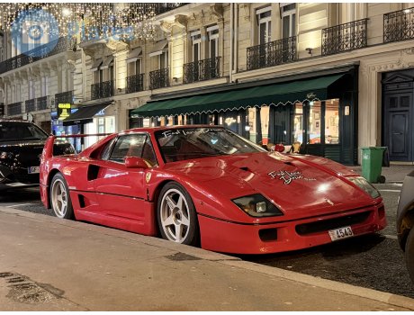 4543, Ferrari F40 , License plate of Monaco