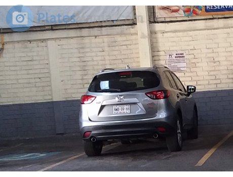 NWB-99-66, Mazda CX-5 (Mexico) License plate of Mexico