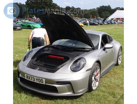 RX73 YOO, Porsche 911 (Reading) License plate of the United Kingdom