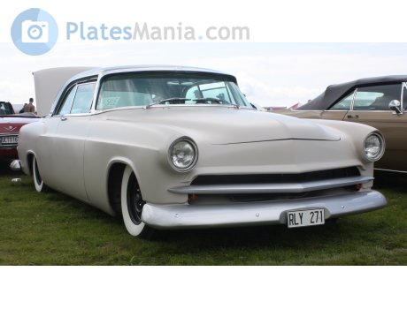 RLY 271, Chrysler Windsor , License plate of Sweden