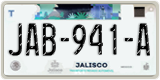 JAB-941-A, GAC GS3 (Jalisco) License plate of Mexico