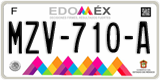 MZV-710-A, Toyota Avanza (Mexico) License plate of Mexico