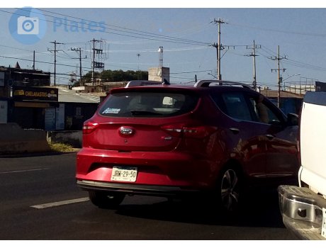 JRW-29-50, JAC JS2 (Jalisco) License plate of Mexico