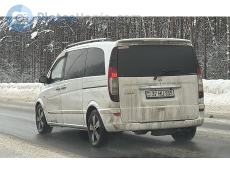 37 HU 855, Mercedes-Benz V-Klasse , License plate of Armenia