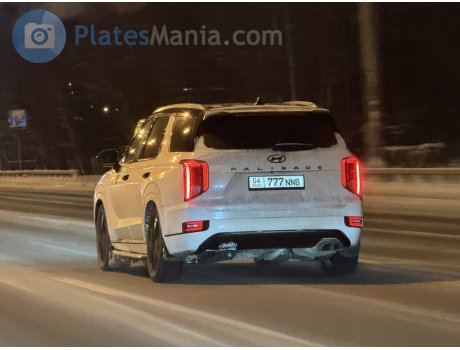 04 777 NNB, Hyundai Palisade (Jalal-Abad Province) License plate of ...