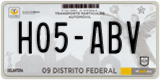 H05-ABV, Renault Sandero (Mexico City (DF)) License plate of Mexico
