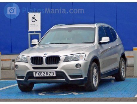 PX62 RZD, BMW X3 (Carlisle) License plate of the United Kingdom