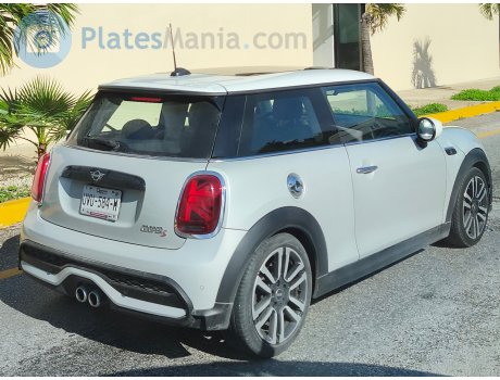 UVU-584-M, MINI Hatch (Quintana Roo) License plate of Mexico