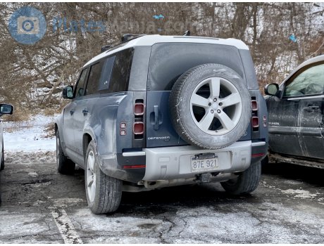 87E 921, Land Rover Defender (West Virginia) License plate of the USA