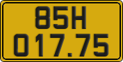 85H-017.75, Mitsubishi Xpander (Ninh Thuận Province) License plate of ...