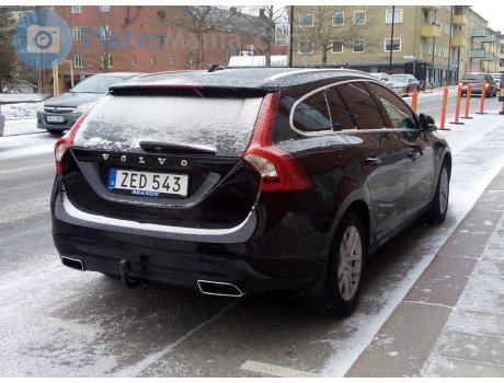 ZED 543, Volvo V60 , License plate of Sweden