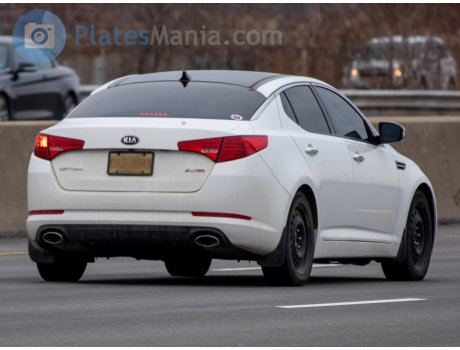 CRZ-3543, Kia Optima (Alberta) License plate of Canada