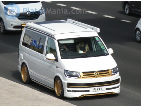 F1 VWT, Volkswagen Transporter (Leeds) License plate of the United Kingdom