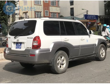 29A-012.07, Hyundai Terracan (Hanoi Municipality) License plate of Vietnam
