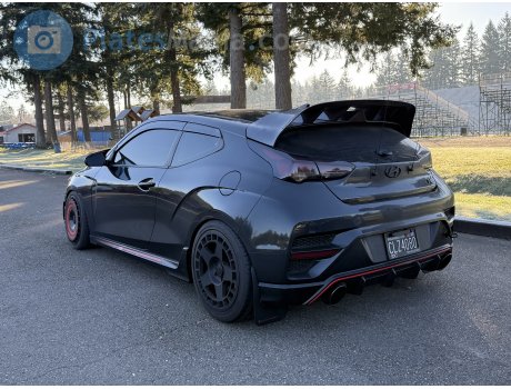 CLZ4080, Hyundai Veloster (Washington) License plate of the USA