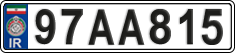 97AA815, MAZ 5440 () License plate of Iran