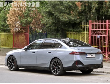 W 93442 R, BMW i5 (Vienna City) License plate of Austria