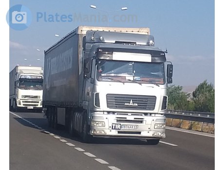 97AA815, MAZ 5440 () License plate of Iran