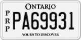 PA69931, Kenworth T880 (Ontario) License plate of Canada