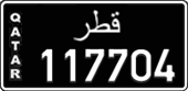 117704, Chevrolet Silverado , License plate of Qatar