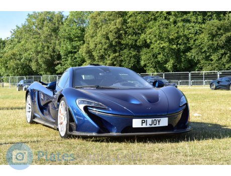 P1 JOY, McLaren P1 (London North-West) License plate of the United Kingdom