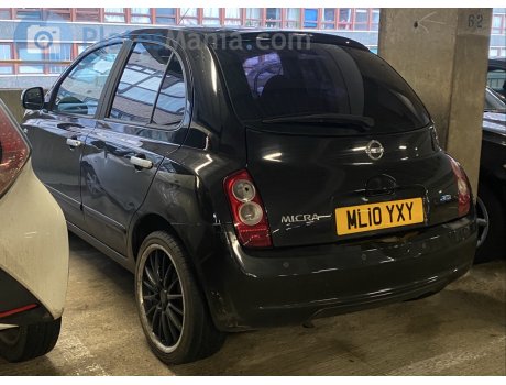 ML10 YXY, Nissan Micra (Manchester) License plate of the United Kingdom