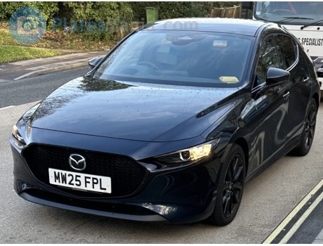 MW25 FPL, Mazda 3 (Manchester) License plate of the United Kingdom