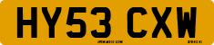 HY53 CXW, Audi S4 (Portsmouth) License plate of the United Kingdom
