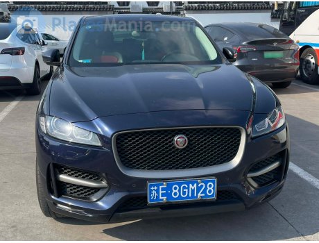 苏E·8GM28, Jaguar F-Pace (Suzhou Prefectural City) License plate of China