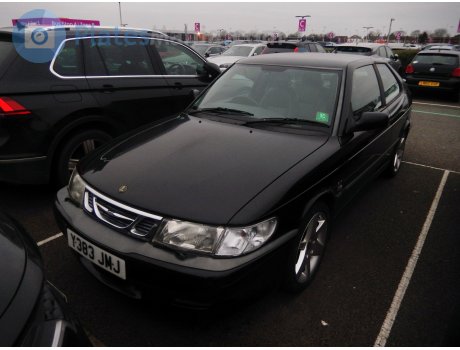 Y383 JMJ, SAAB 9-3 (Luton) License plate of the United Kingdom