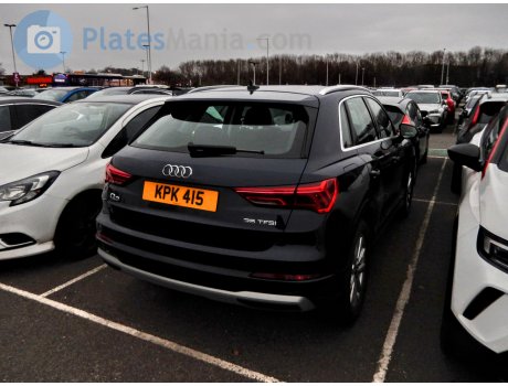 KPK 415, Audi Q3 (Surrey) License plate of the United Kingdom