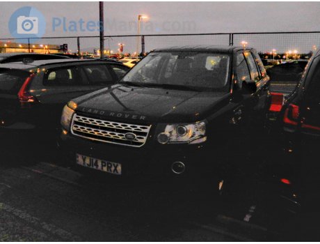 YJ14 PRX, Land Rover Freelander (Leeds) License plate of the United Kingdom