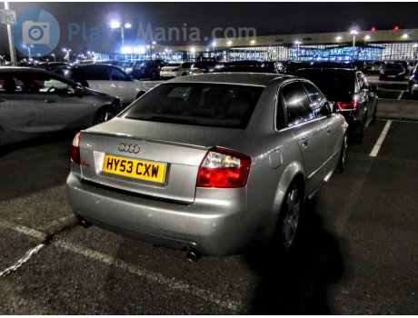 HY53 CXW, Audi S4 (Portsmouth) License plate of the United Kingdom