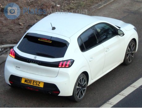 MO11 ESZ, Peugeot 208 (Manchester) License plate of the United Kingdom