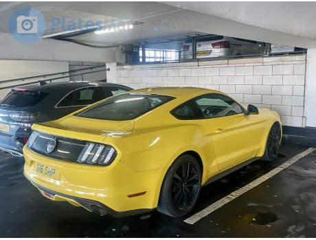 G16 SHP, Ford Mustang (Coventry) License plate of the United Kingdom