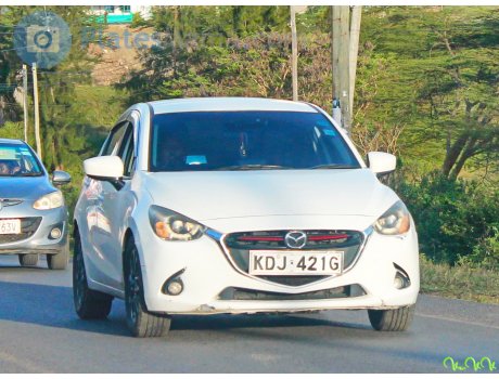 KDJ 421G, Mazda Demio , License plate of Kenya