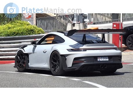 C304, Porsche 911 , License plate of Monaco