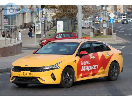 рт 525 77, Kia K5 (Moscow City) License plate Russia
