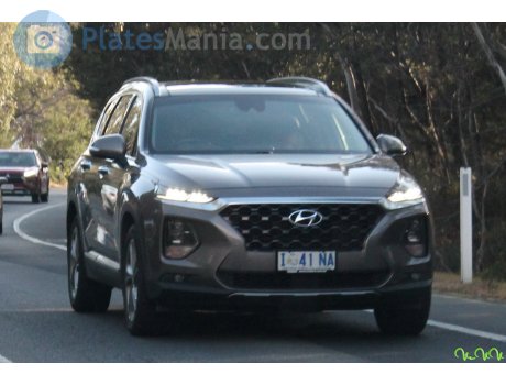 I 41 NA, Hyundai Santa Fe (Tasmania) License plate of Australia