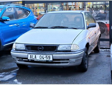 ALA 04-59, Opel Astra (Capital City of Prague). License plate of the ...