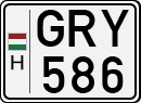 GRY-586, UAZ 452 , license plates of Hungary