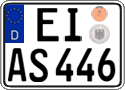 EI AS 446, Scania S-Series (Eichstätt District) German license plate