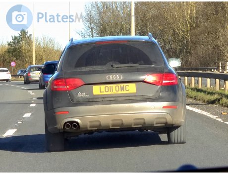 LO11 OWC, Audi A4 (Borehamwood (Stanmore)) License plate of the United ...