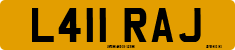 L411 RAJ, Audi RS Q8 (Middlesbrough) License plate of the United Kingdom