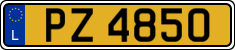PZ 4850, Porsche Macan , License plate of Luxembourg