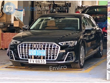FV 8835, Audi A8 , License plate of Hong Kong