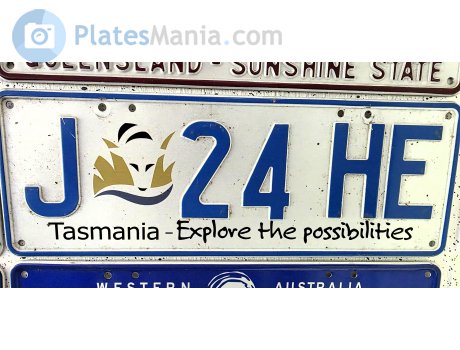Tasmania (TAS) license plates Lookup