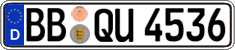 BB QU 4536, Mercedes-Benz GLE (Böblingen District) German license plate
