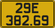 29E-382.69, VinFast VF5 (Hanoi Municipality) License plate of Vietnam