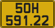 50H-591.22, VinFast VF8 (Ho Chi Minh Municipality) License plate of Vietnam